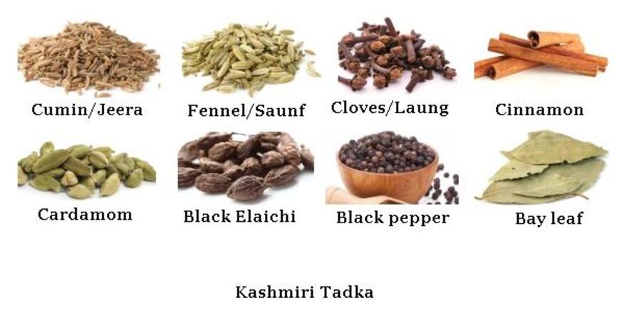 Health benefits of different types of tadkas (seasoning ...