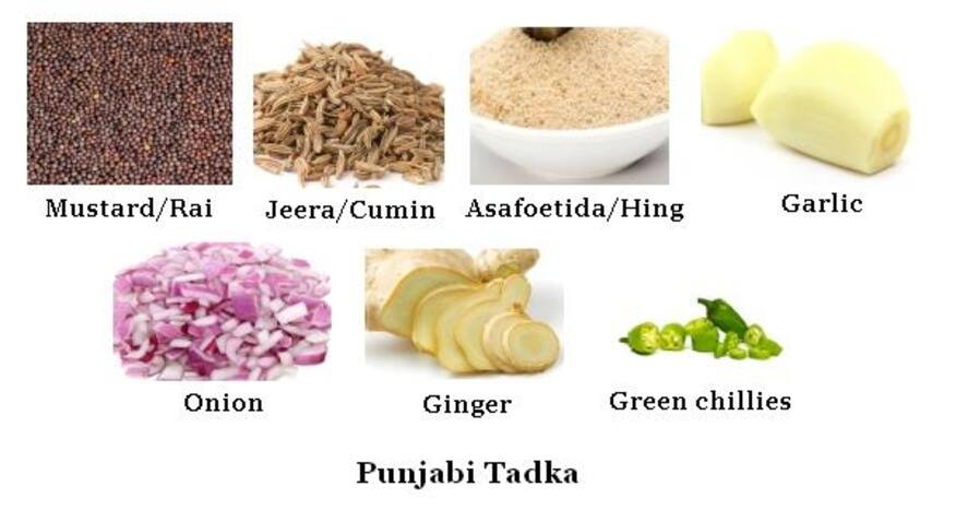 Health benefits of different types of tadkas (seasoning ...