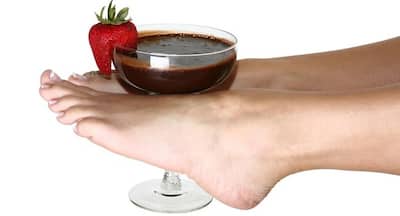 Try a delicious chocolate pedicure for soft and supple feet ...