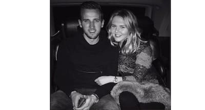 6 times England Captain Harry Kane and fiancee Kate Goodland showed the ...