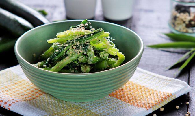 World Food Day 2018: Japanese Spinach Gomae with Corn recipe ...
