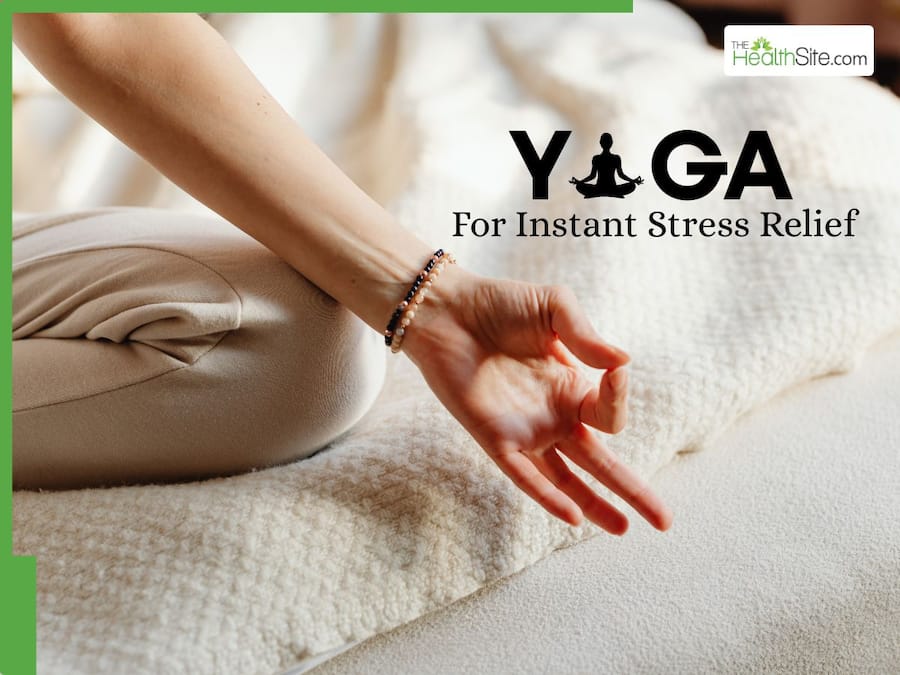 10 Easy Yoga Poses for Instant Stress Relief And Mind Positivity ...