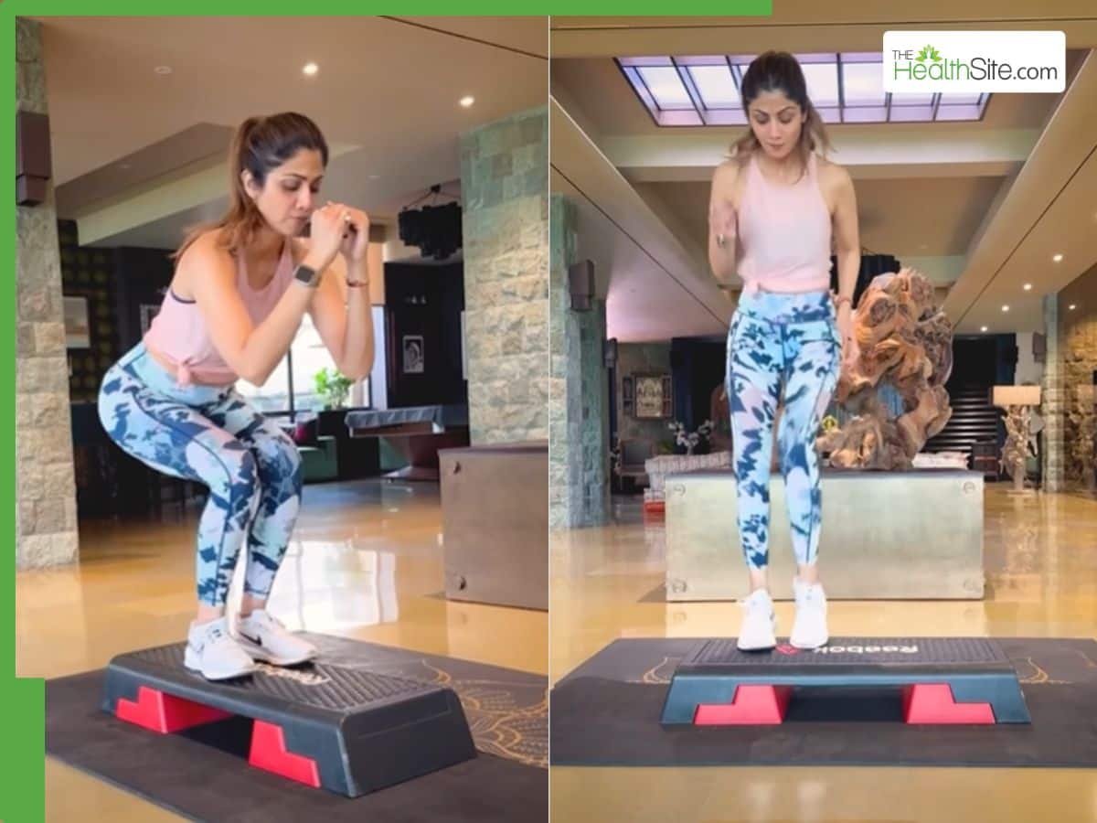 Shilpa Shetty Shares High-Energy Stepper Workout Video To Kickstart The Week: 'Hop, Drop, But ...