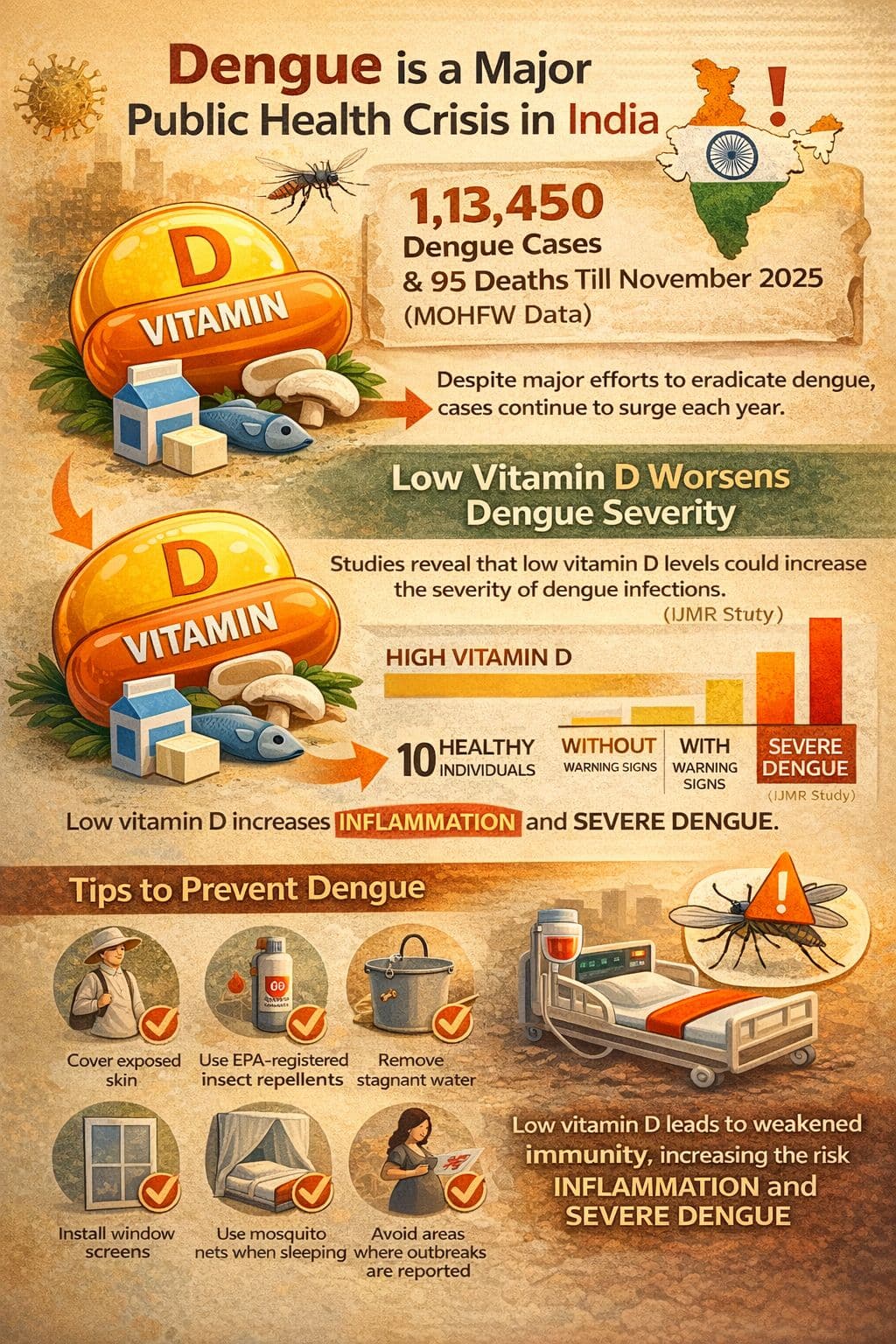 Global Study Says When Vitamin D Is Low, Dengue Hits Harder: What It ...