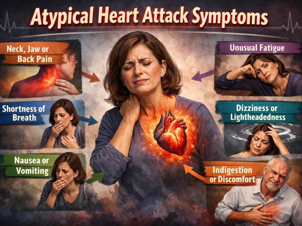 Atypical Heart Attack Symptoms Explained: 40% Of Heart Attack Patients ...