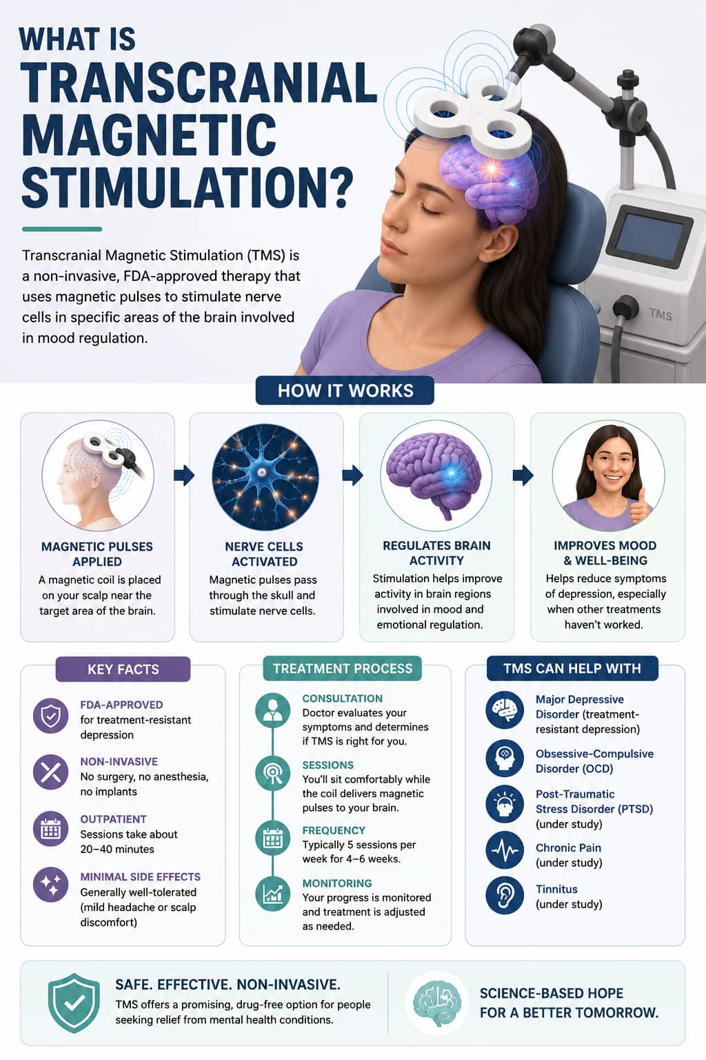 What is transcranial magnetic stimulation? Study finds TMS helps ...